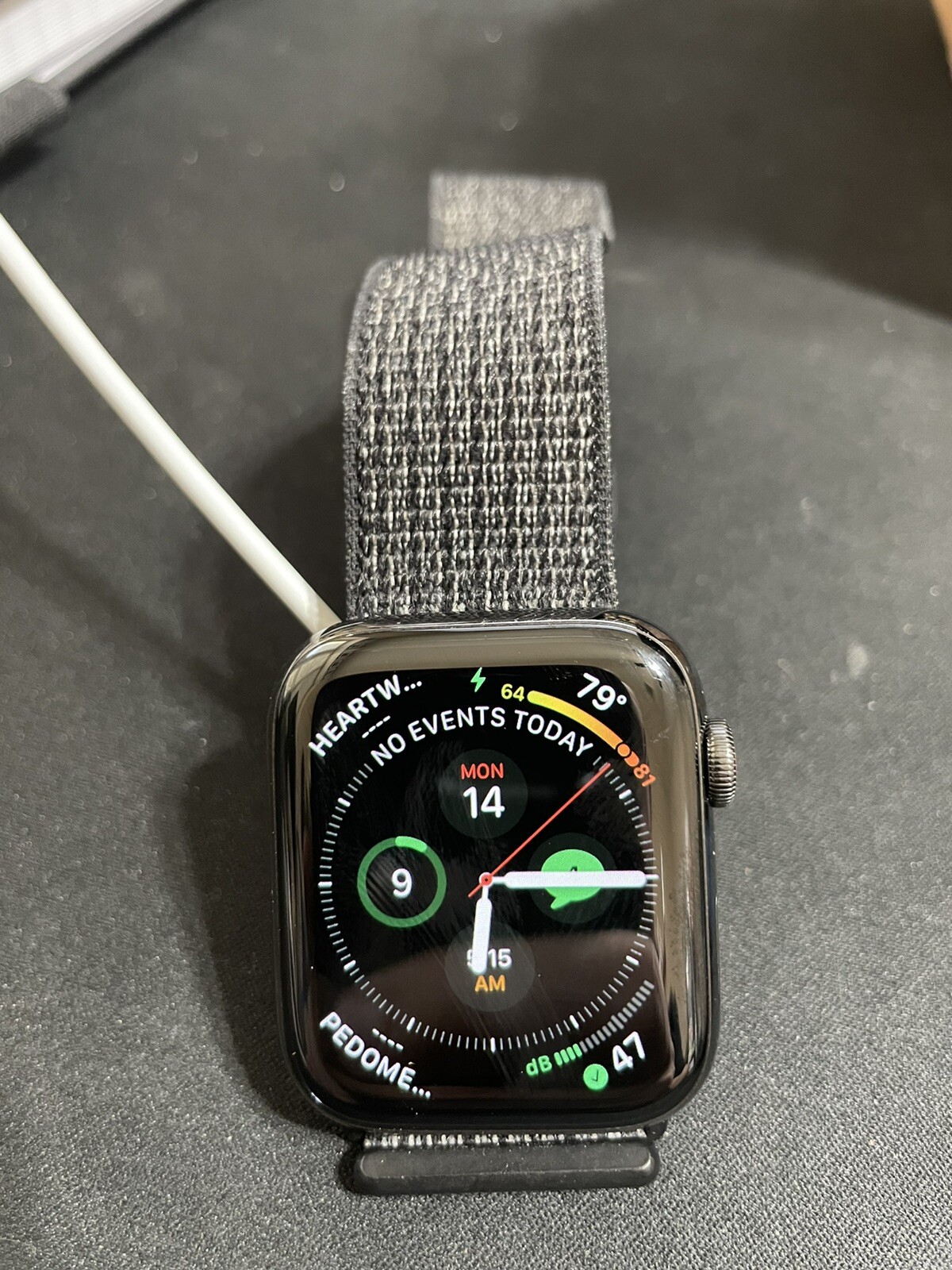 Apple Watch Series 6 44mm Stainless GPS Cellular w/ Lots of Accessories ...