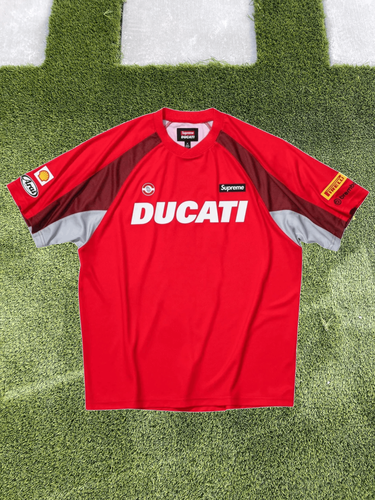Supreme Ducati Soccer Jersey Red Size - Small, XL, XXL Supreme Ducati Soccer Jersey Red Size - Small, XL, XXL