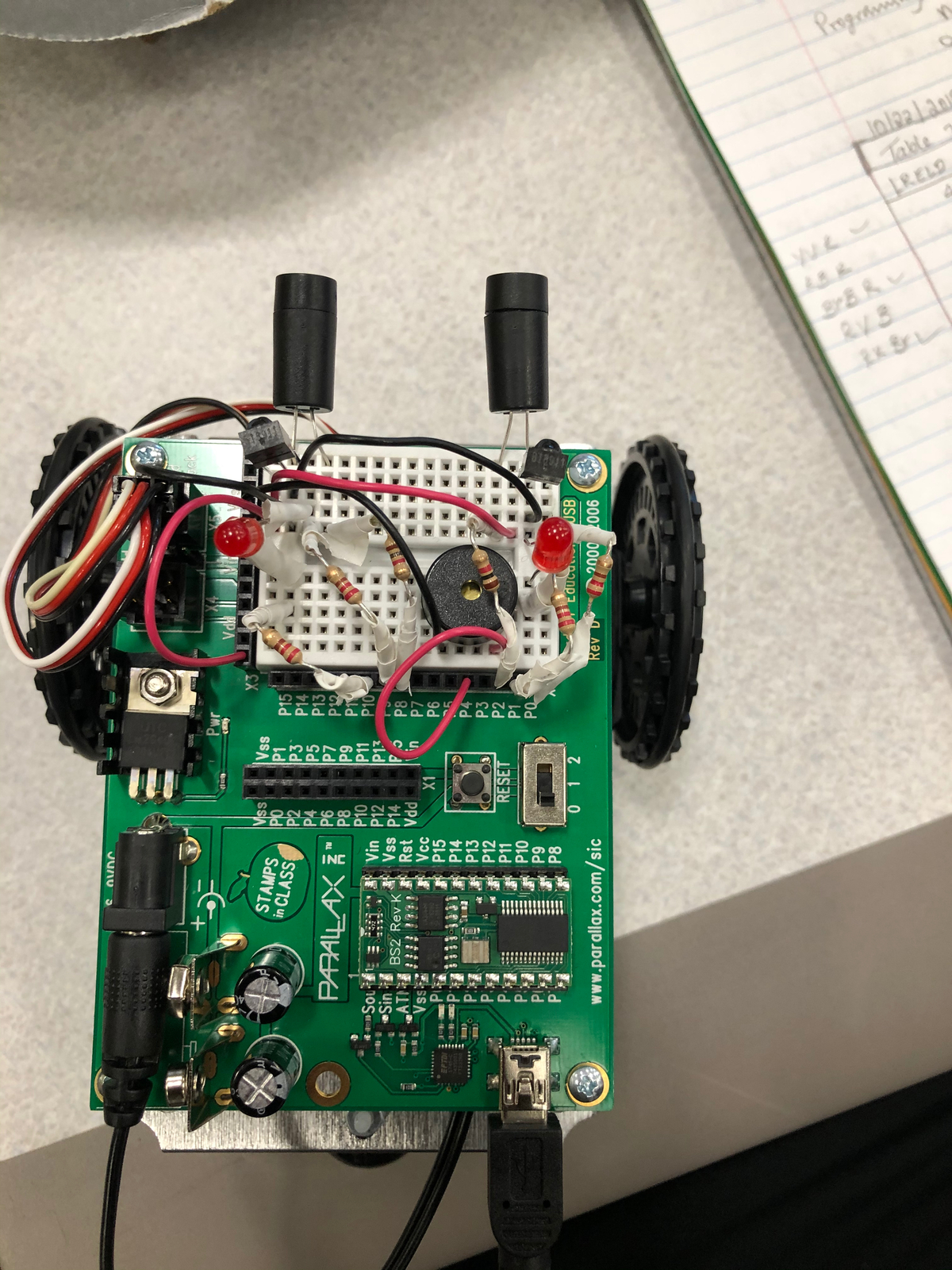 Parallax 28832 Programmable Boe-Bot Robot Kit - USB Version (non-solder) 722512343351 | eBay