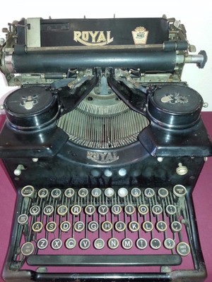 Typewriters - Royal Typewriter Glass