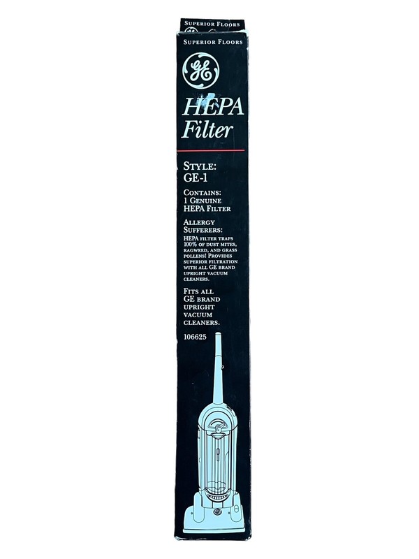 Ge Oem Style Ge-1 Genuine Hepa Vacuum Cleaner Filter New Open Box