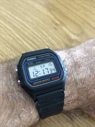 Casio W-59 Genuine Original 50M WR Alarm Digital Retro Mens Watch W59 79767247379 | eBay