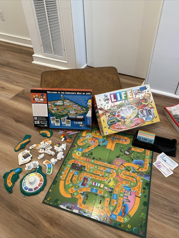 The Game of Life: The Simpsons Edition (2004) Board Game – Board Game Guys