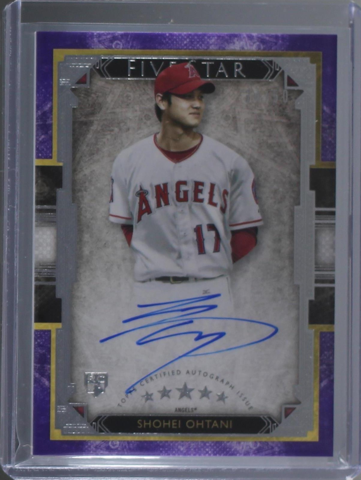 2018 Topps Five Star - Purple #FSA-SO Shohei Ohtani /50 (AU, RC) for ...