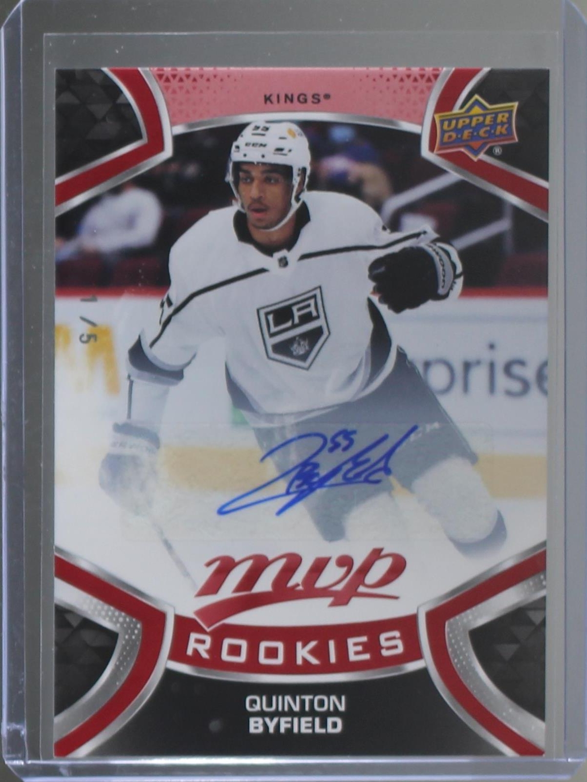 2021-22 Upper Deck MVP - Rookie Red Autographs #244 Quinton Byfield /5 (AU, RC) for sale online ...