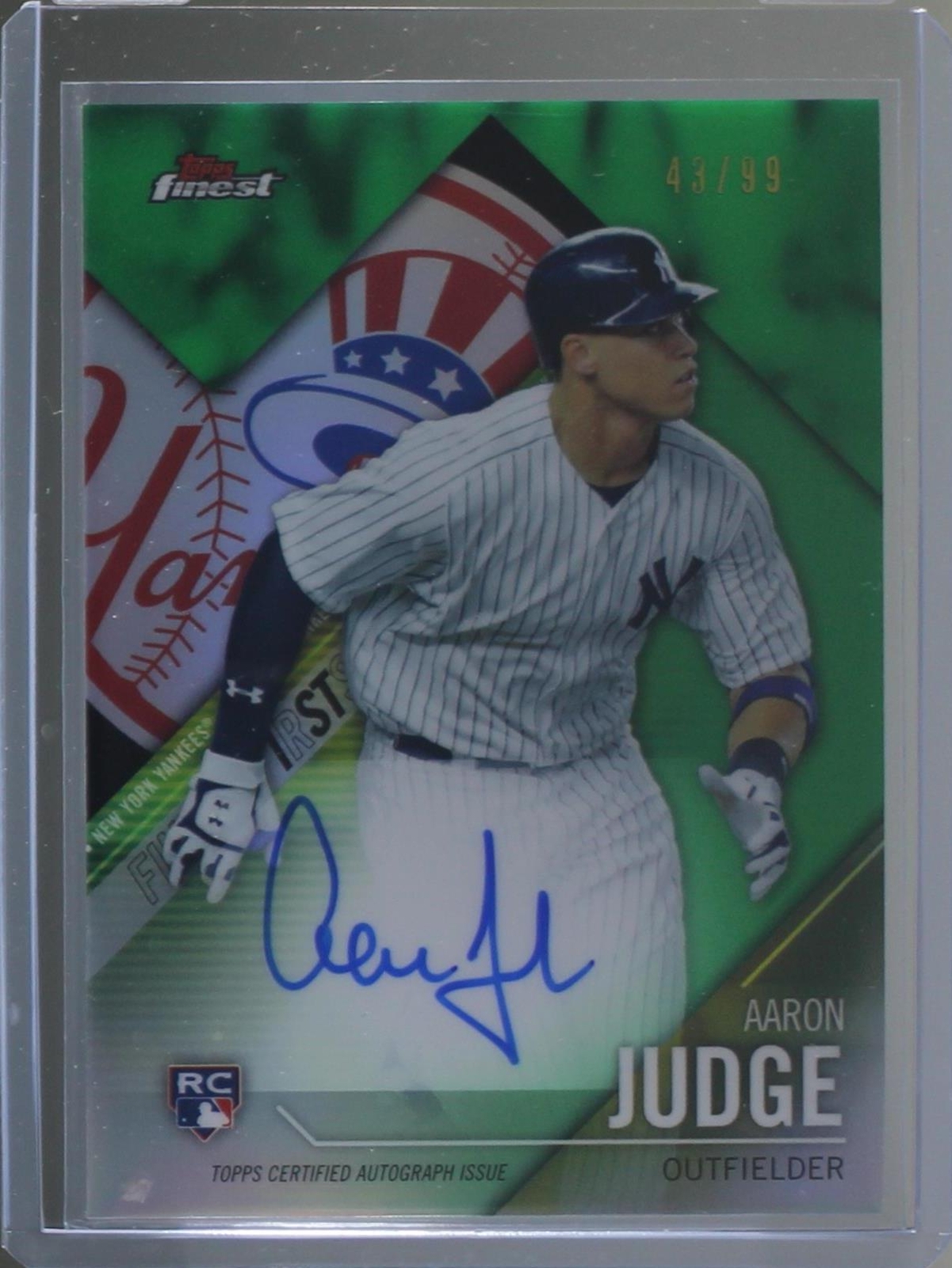 2017 Topps Finest - Finest Firsts Green Refractor Autographs #FF-AJ ...