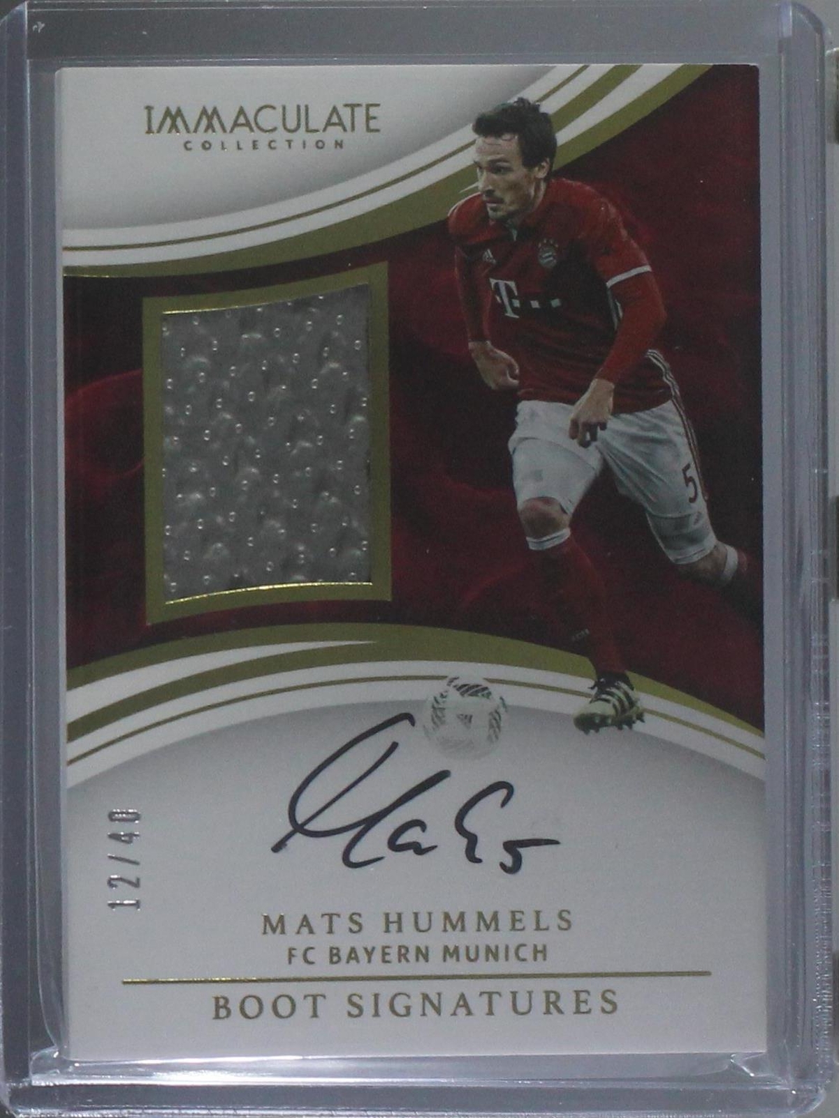 2017 Panini Immaculate Collection - Boot Signatures #BS-MH Mats Hummels ...