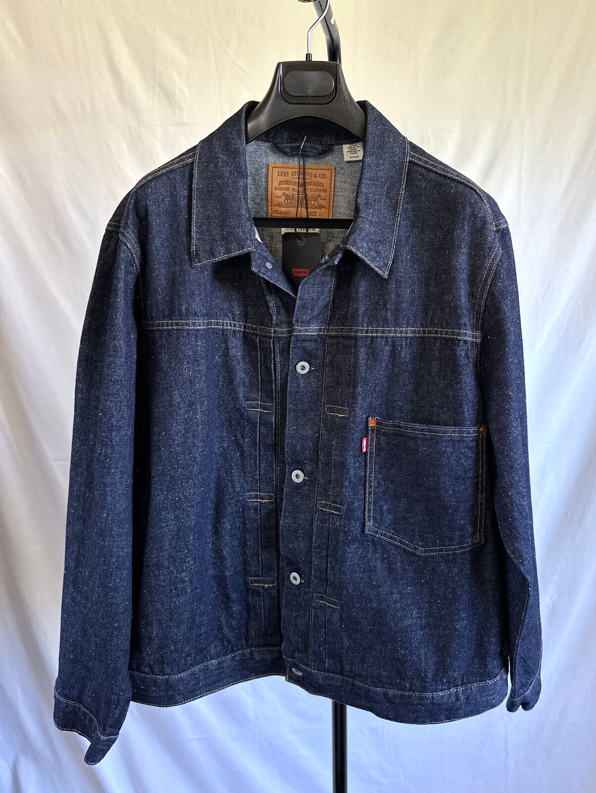 NWT Levi's Big E Type 1 Size XL Hemp Selvedge Denim Buckle NWT Levi's Big E Type 1 Size XL Hemp Selvedge Denim Buckle