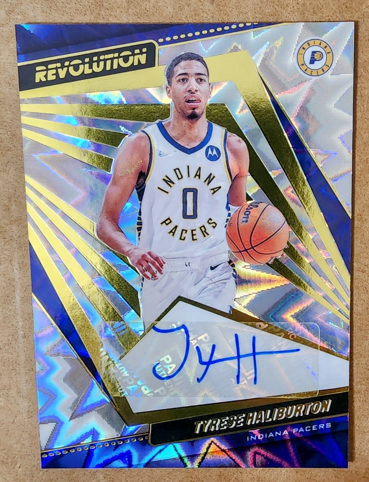 2021-22 Panini Revolution - Autographs Fractal #AG-THB Tyrese Haliburton /100 (AU) for sale ...