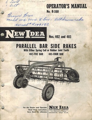 Manuals & Books - Parallel Bar Rake