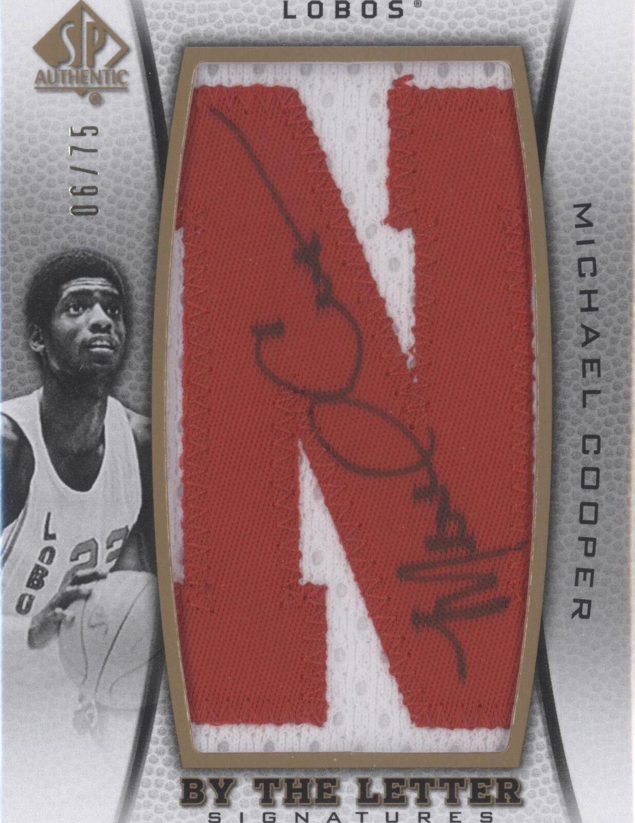 2012-13 SP Authentic - By the Letter Signatures Michael Cooper #BL-MC ...