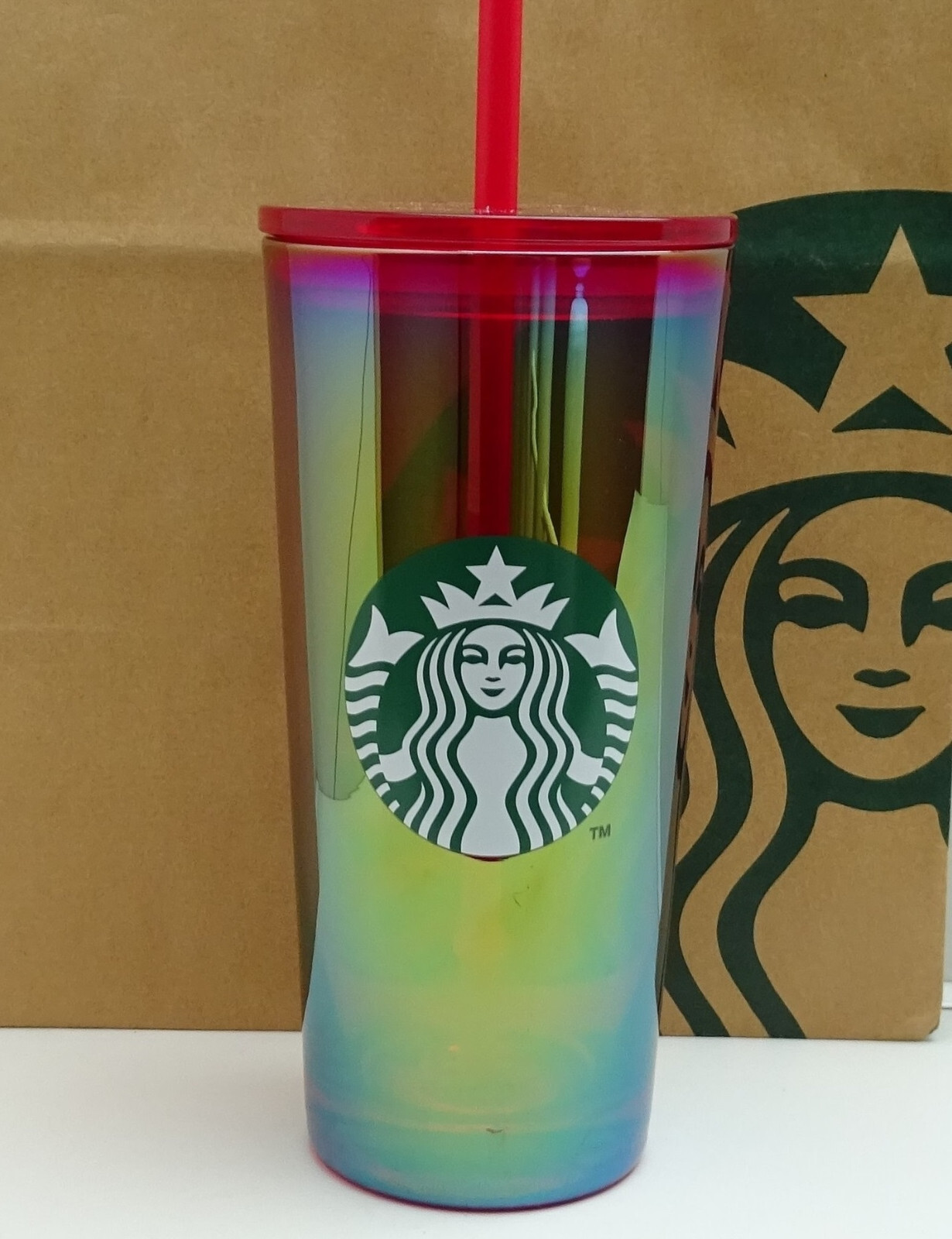 Rainbow starbucks cup store