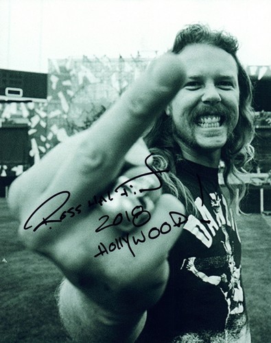 James Hetfield Autograph Profile by RACC - James Hetfield Autographs ...