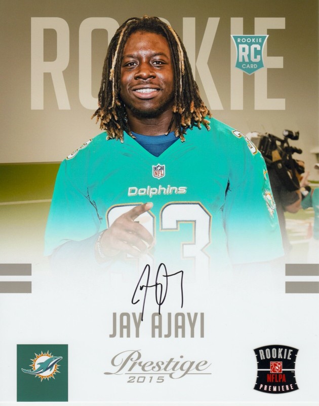 Jay Ajayi Dolphins 2015 Prestige Signed Autograph 8 x 10 RC NFLPA Photo ...
