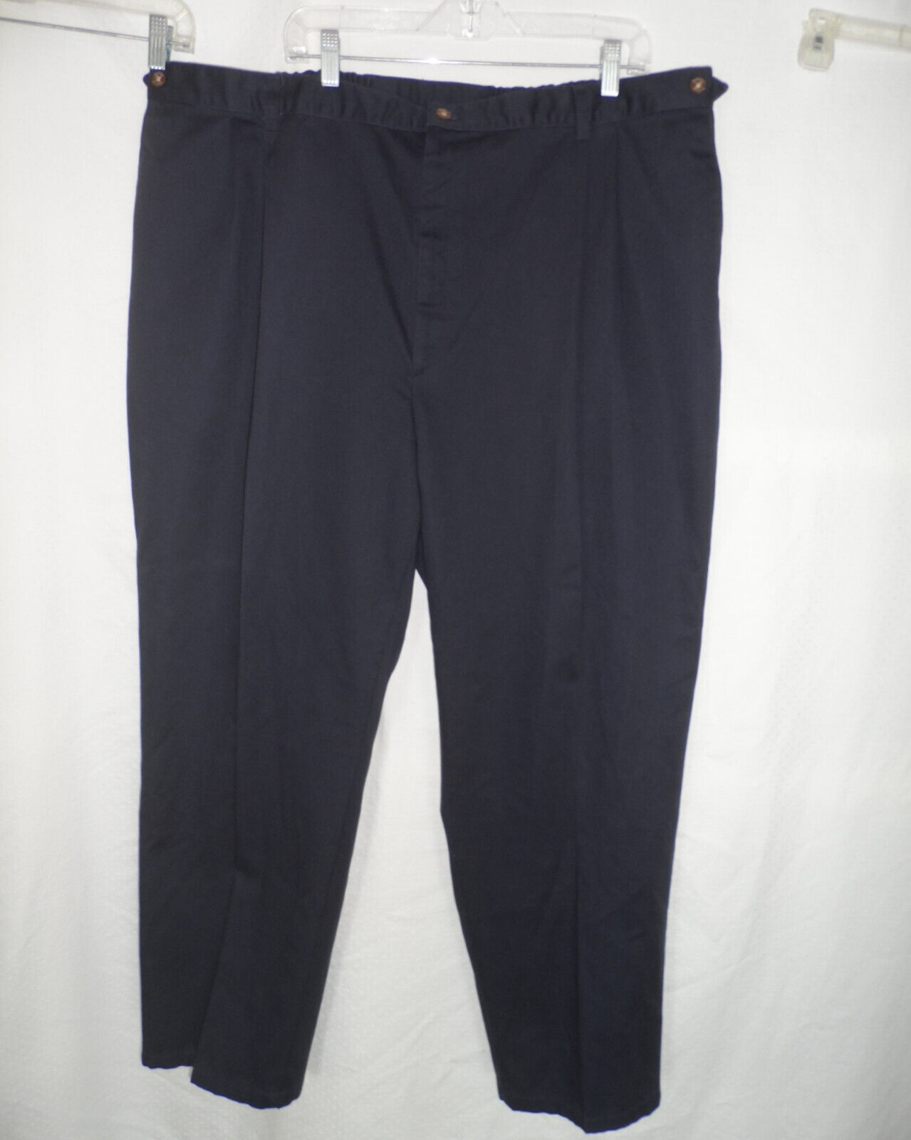 Farah's Khakis Black 46 48 x 32 Comfort Side Elastic Waist Farah's Khakis Black 46 48 x 32 Comfort Side Elastic Waist