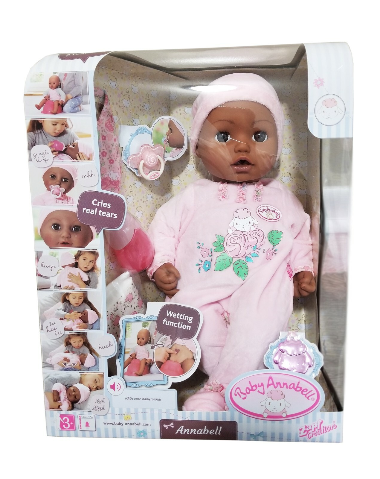 Купить Zapf Baby Born Baby Annabell with Brown Eyes soft/bodied Baby ...