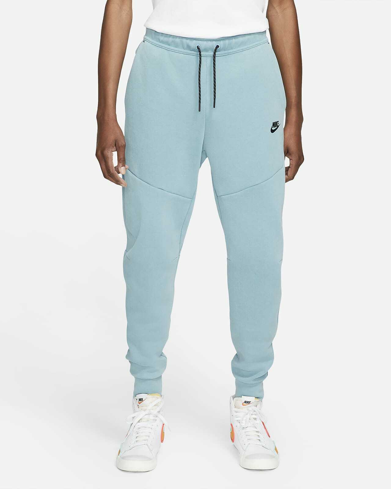 Nike Tech Fleece Joggers Pants Cuffed Washed Cerulean Light Nike Tech Fleece Joggers Pants Cuffed Washed Cerulean Light