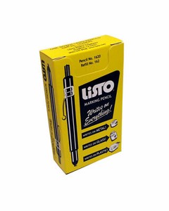 "Listo 1620 Marking Pencil, Box of 12, BLACK" for sale online | eBay