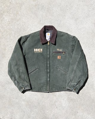 Vintage Carhartt J97 MOS Detroit Canvas Coat Jacket XL Green VTGのeBay公認海外通販｜セカイモン