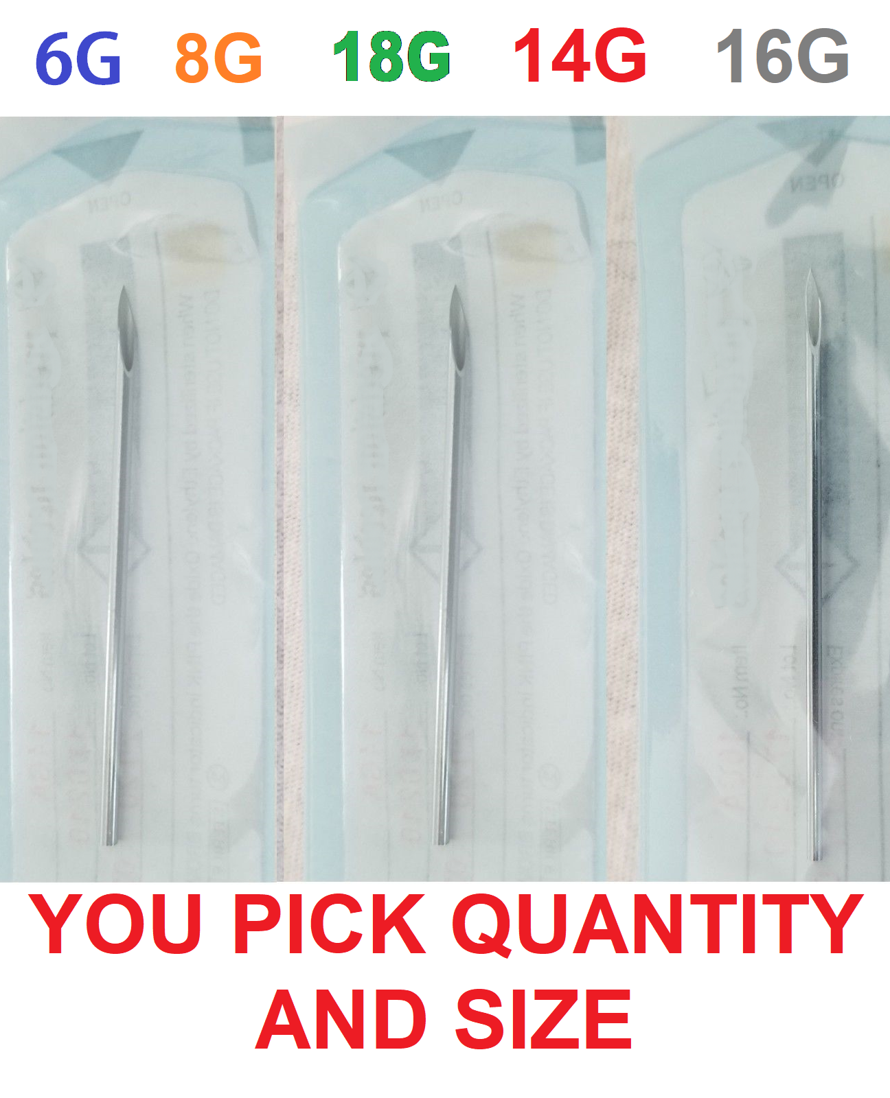 18G/16G/12G/6G Straight Body Piercing Needle Sterilized NeedlesのeBay公認海外通販｜セカイモン