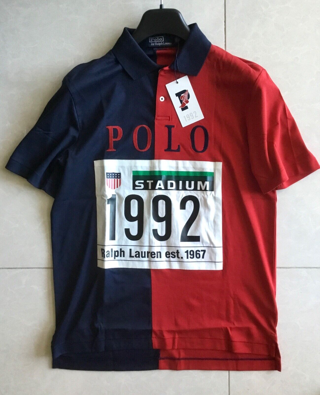 Vintage Polo Ralph Lauren 1992 Stadium Shirt P Wing RRL Snow Vintage Polo Ralph Lauren 1992 Stadium Shirt P Wing RRL Snow
