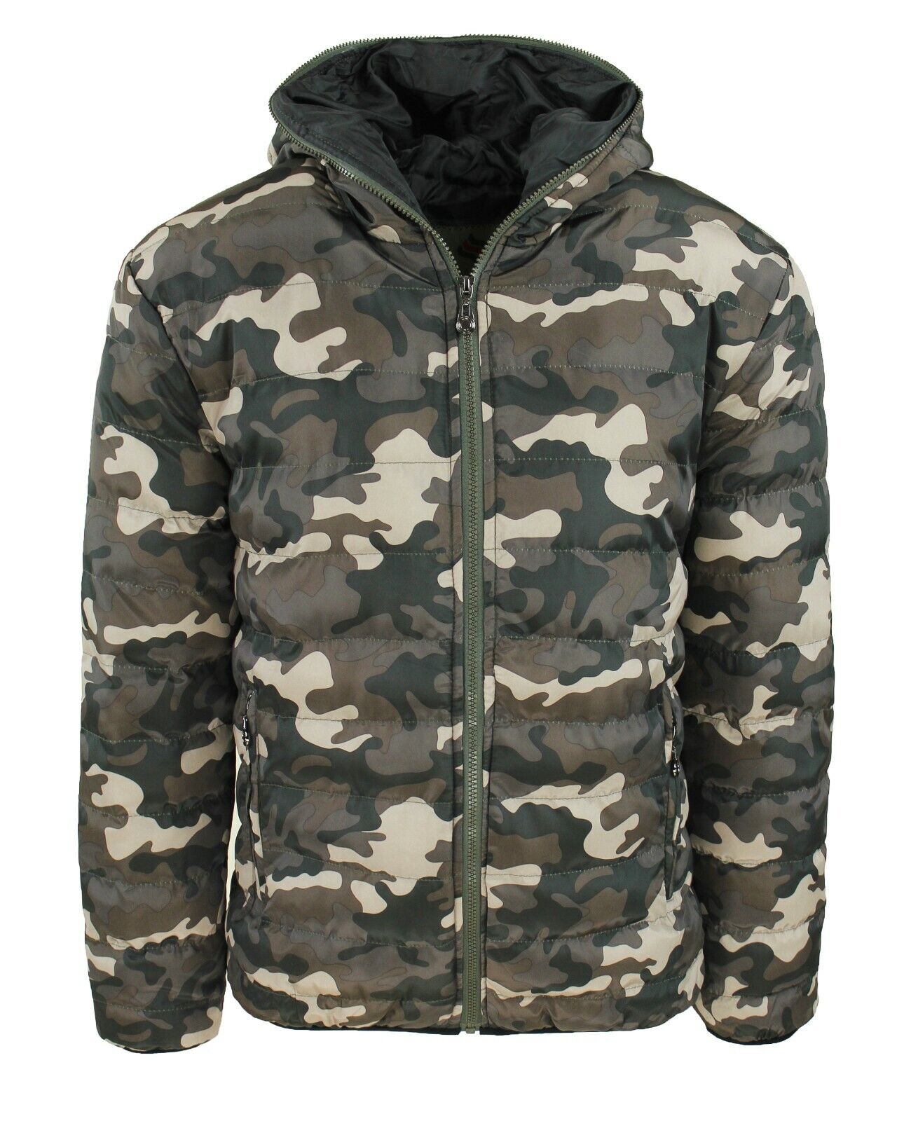 Piumino giaccone uomo invernale mimetico militare casual giubbotto ... Piumino giaccone uomo invernale mimetico militare casual giubbotto ...