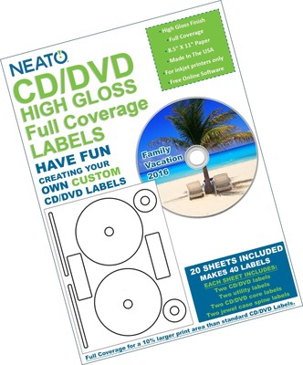 CD, DVD & Disk Labels - Memorex Jewel Case Inserts