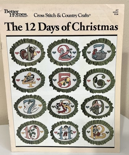 Chart Pattern Booklet | Better Homes 12 Days Of Christmas Cross Stitch