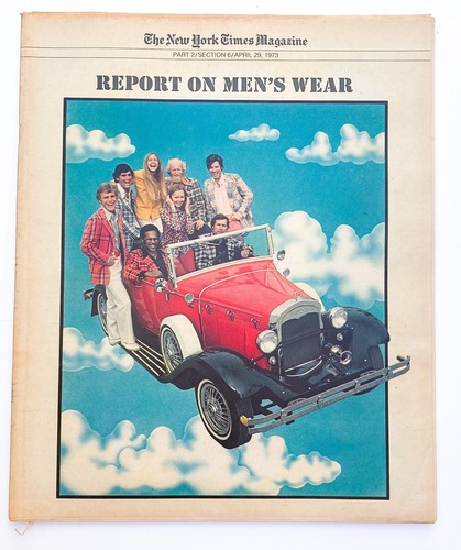 Vintage 1973 Report On Men's Wear Fashion April 29 New York Vintage 1973 Report On Men's Wear Fashion April 29 New York