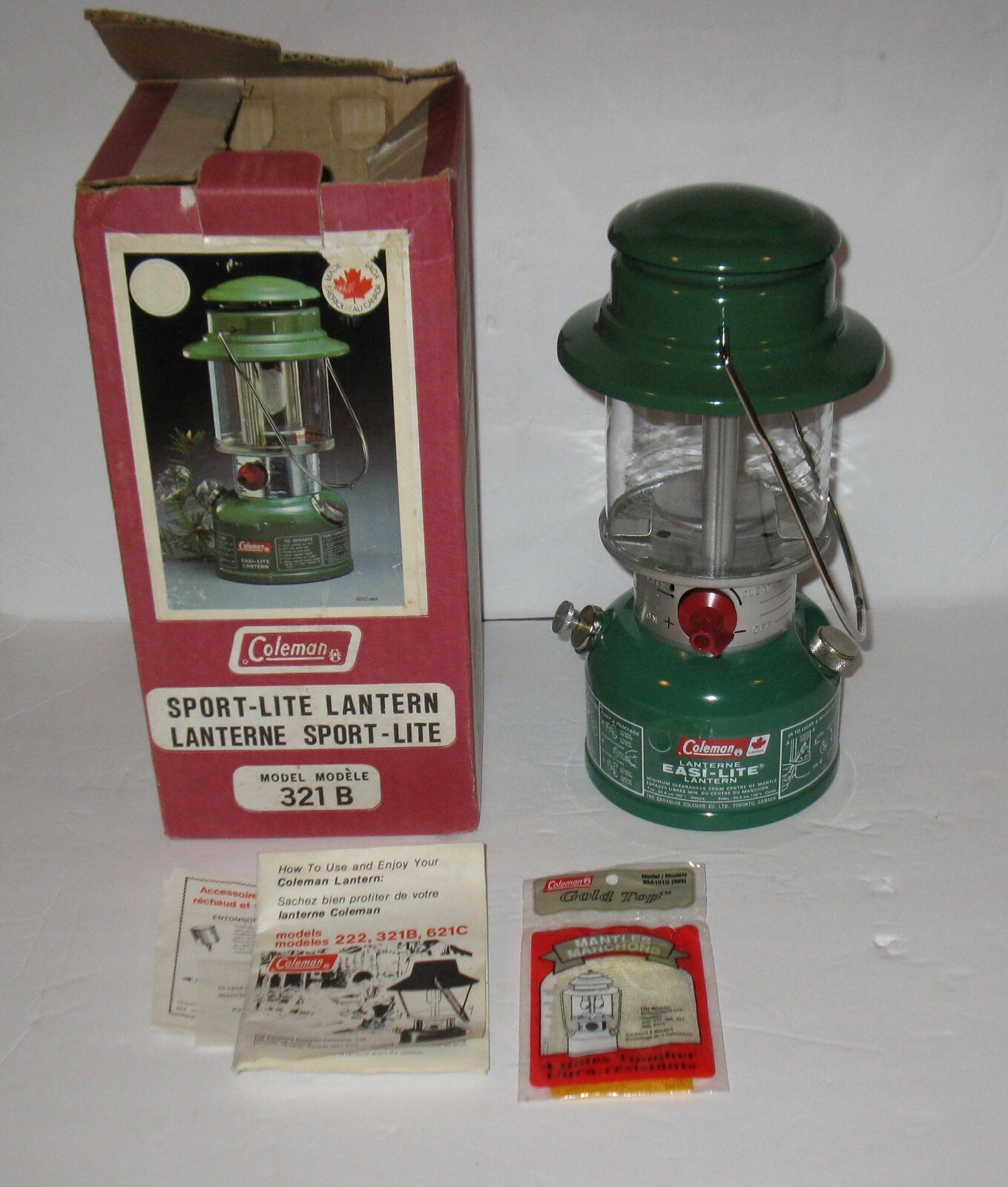 Vintage Coleman Lantern Sport-Lite no 321B with Box 1982 | eBay Vintage Coleman Lantern Sport-Lite no 321B with Box 1982 | eBay