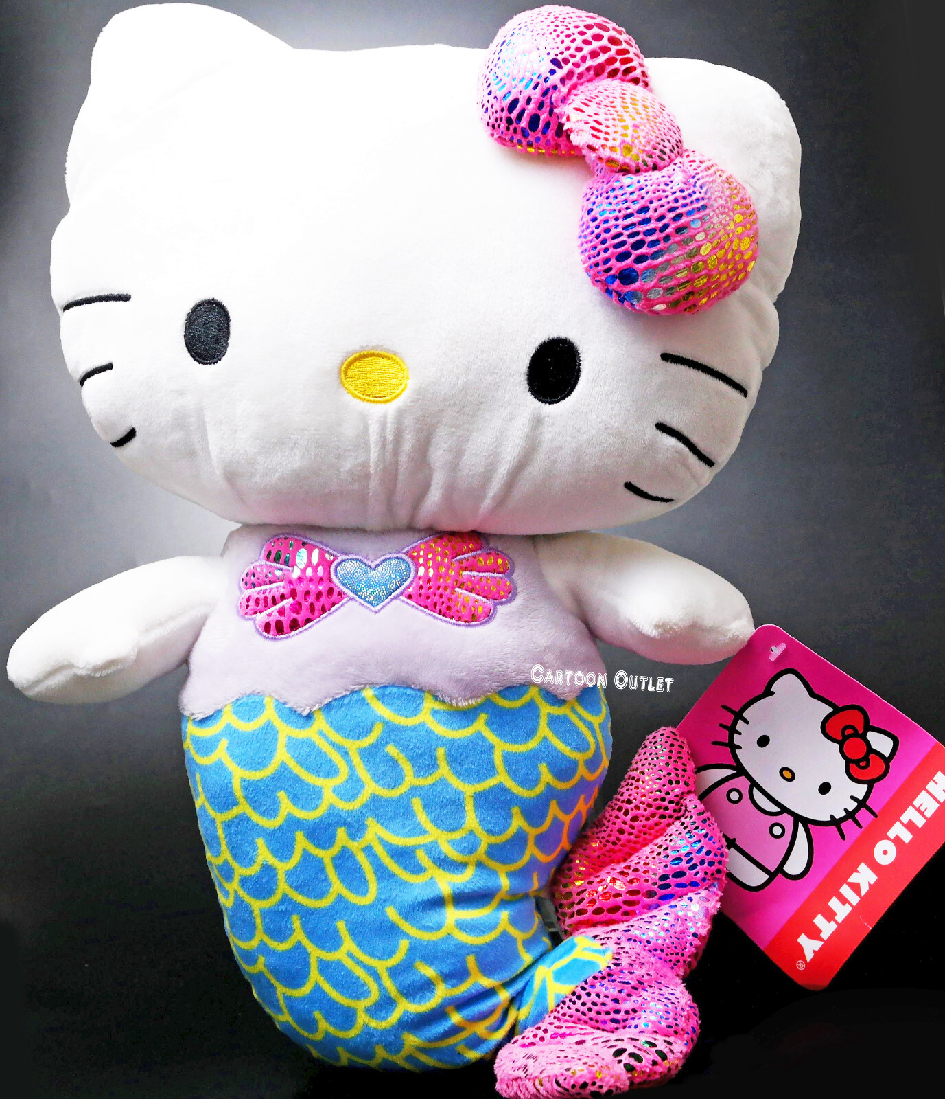Sanrio Hello Kitty Mermaid Large 18 Plush Figure Stuffed Doll Girl Gift New