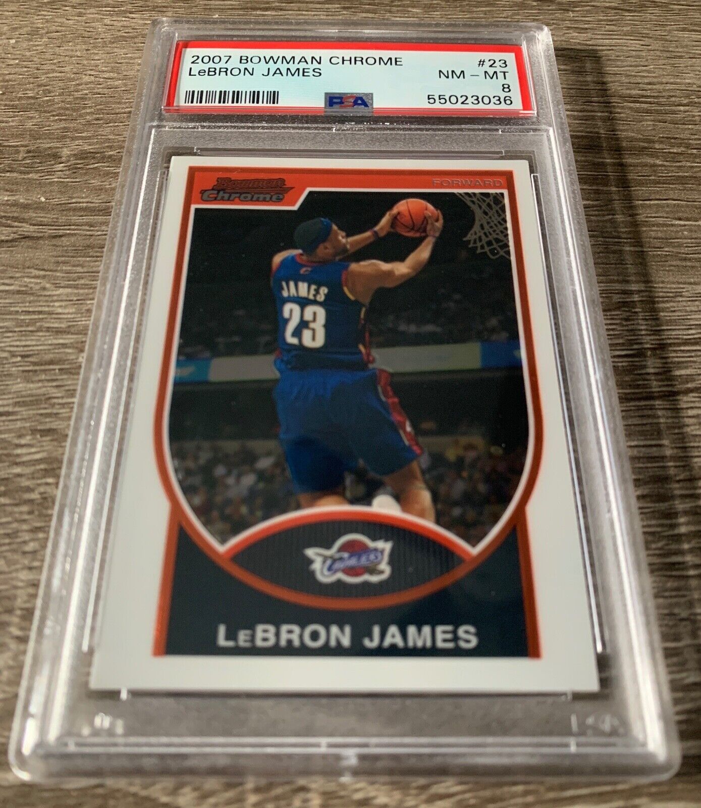 LeBron James - 2007 Bowman Chrome Card NM MT 8 #23 Cavs LeBron James - 2007 Bowman Chrome Card NM MT 8 #23 Cavs