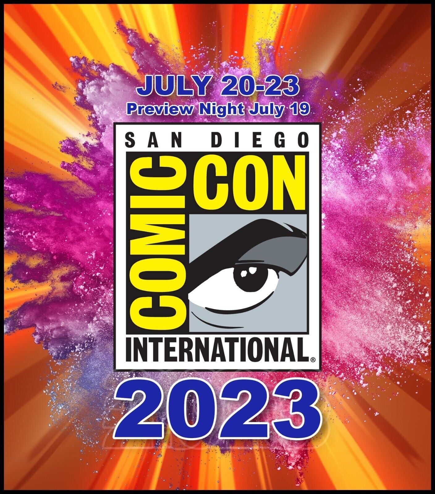 Official Comic-Con International - 2 Four Day with Preview Night passes ...