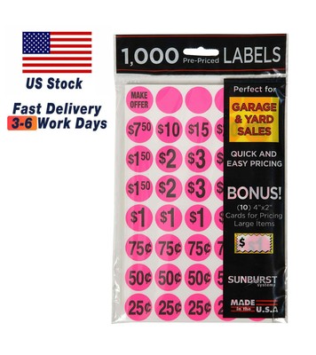Tags, Price Tags - 1000 Price Tags Stickers