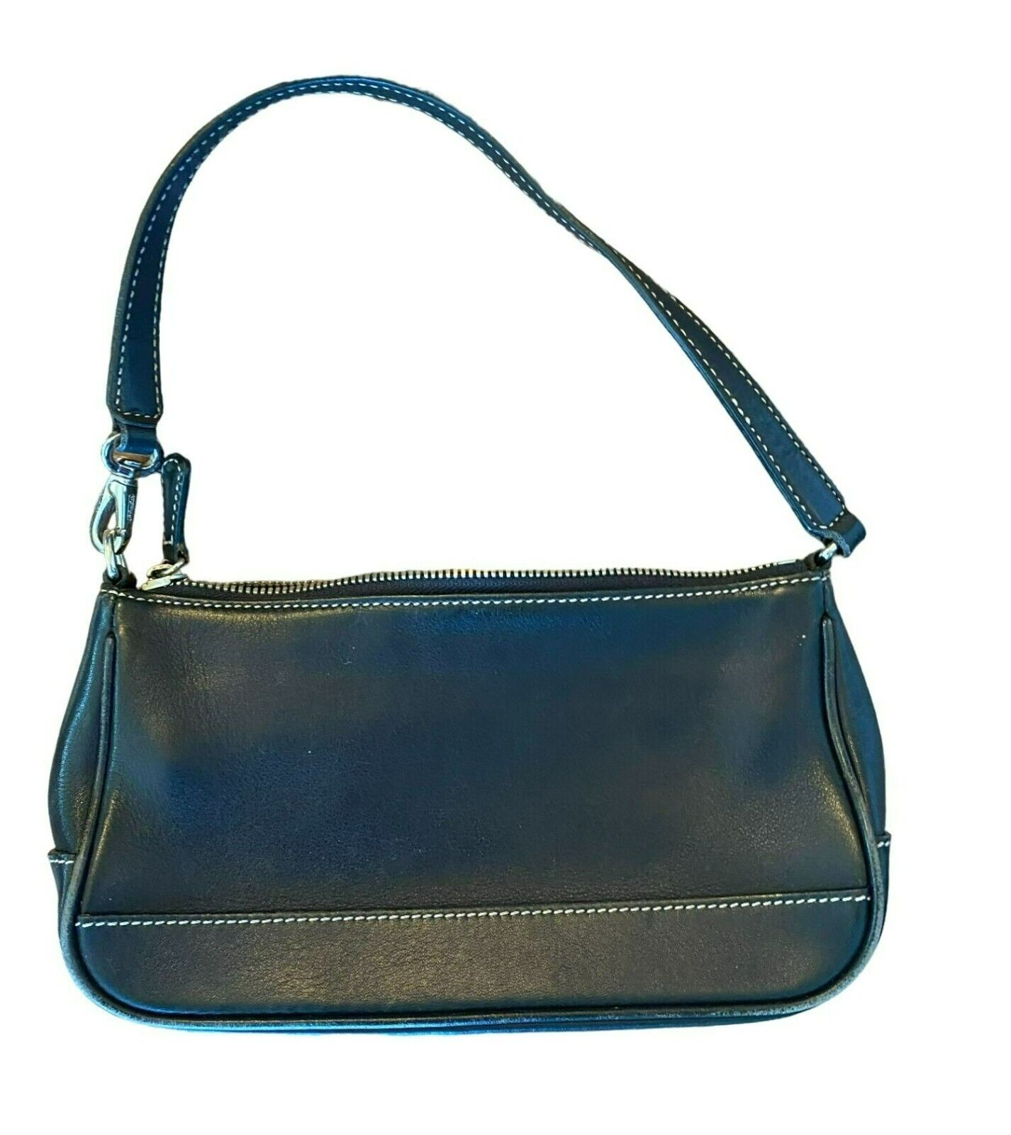 Vintage Coach Hampton 7785 Black Leather Shoulder Bag With Vintage Coach Hampton 7785 Black Leather Shoulder Bag With