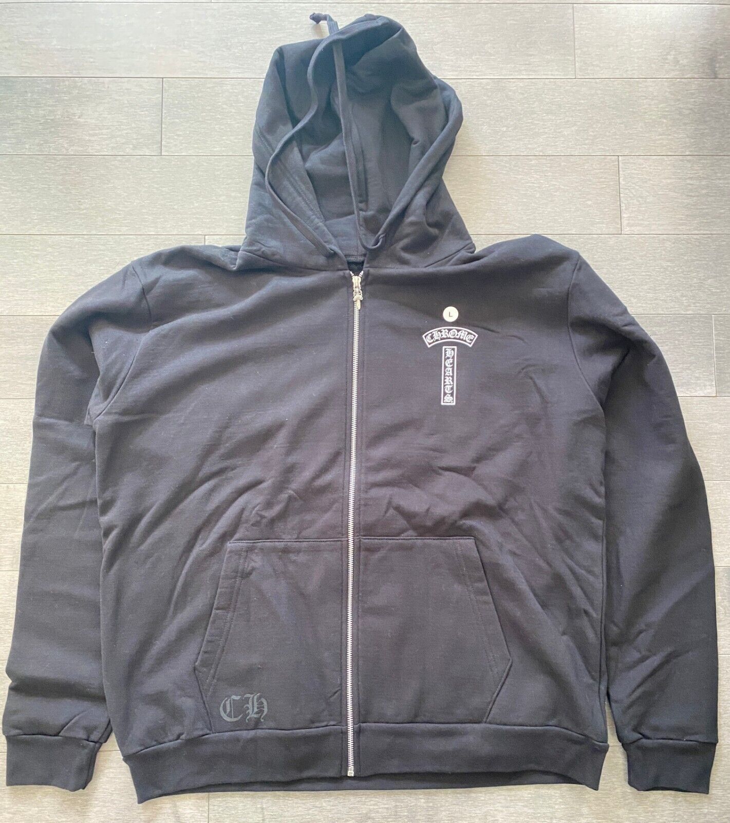 Chrome Hearts Tbar Logo USA Zip-up Hoodie Black Size L NEW Chrome Hearts Tbar Logo USA Zip-up Hoodie Black Size L NEW