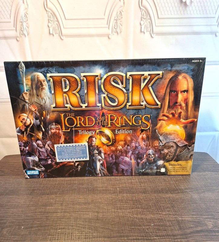 Risk: The Lord of the Rings Trilogy Edition (2003) Board Game – Board ...