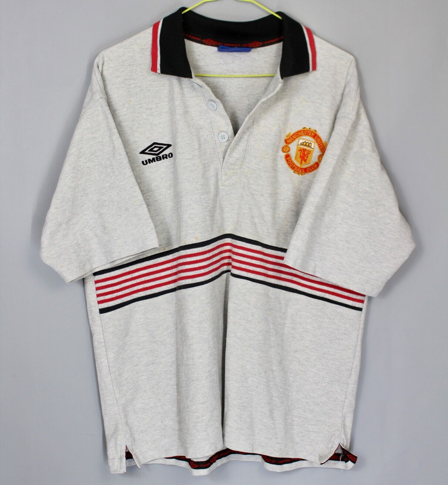 MANCHESTER UNITED 90s POLO FOOTBALL SOCCER SHIRT JERSEY MANCHESTER UNITED 90s POLO FOOTBALL SOCCER SHIRT JERSEY