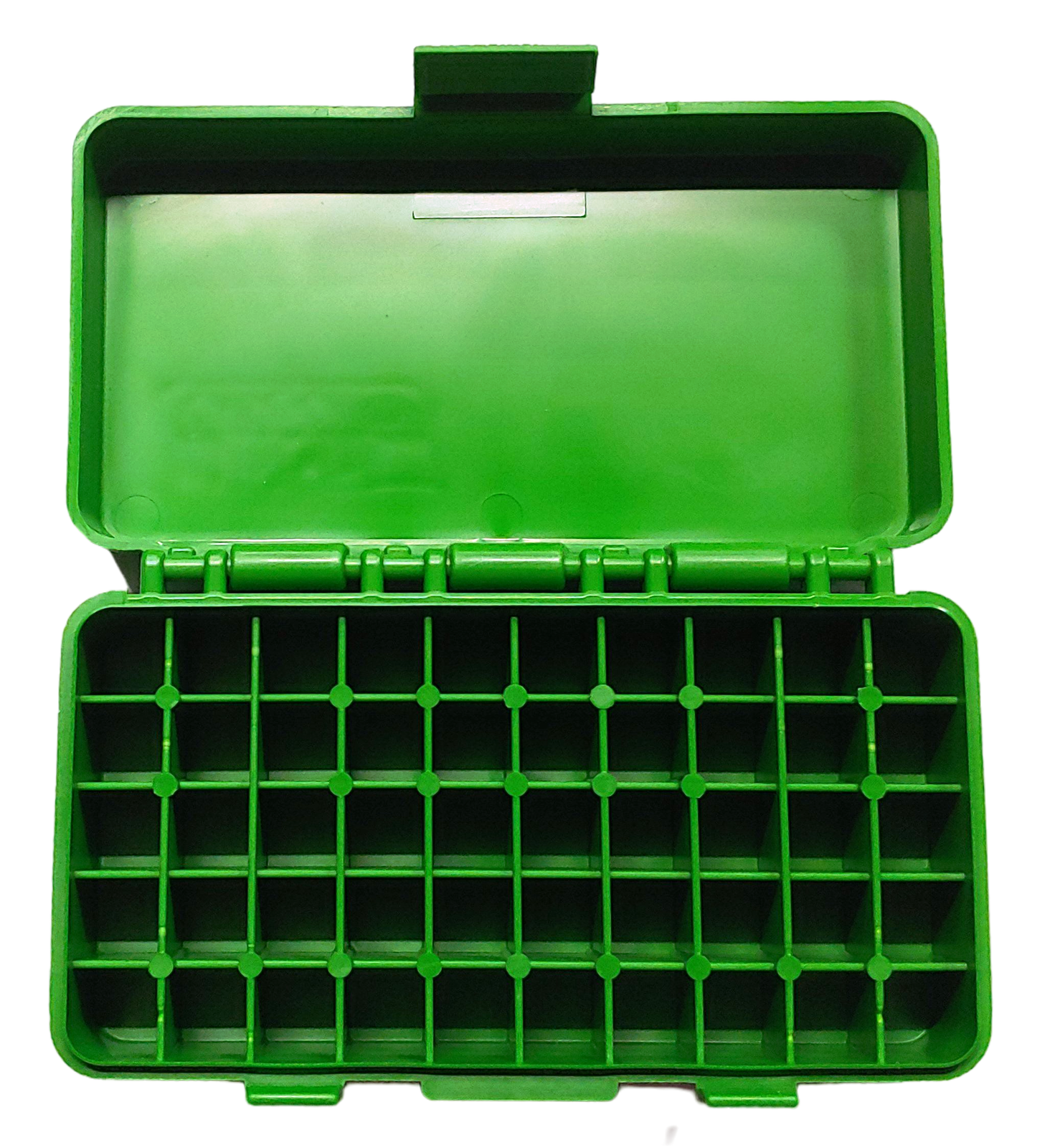MTM Ammunition Box 9mm Luger/.380ACP 50 Rounds Plastic Green P50-9M-10 ...