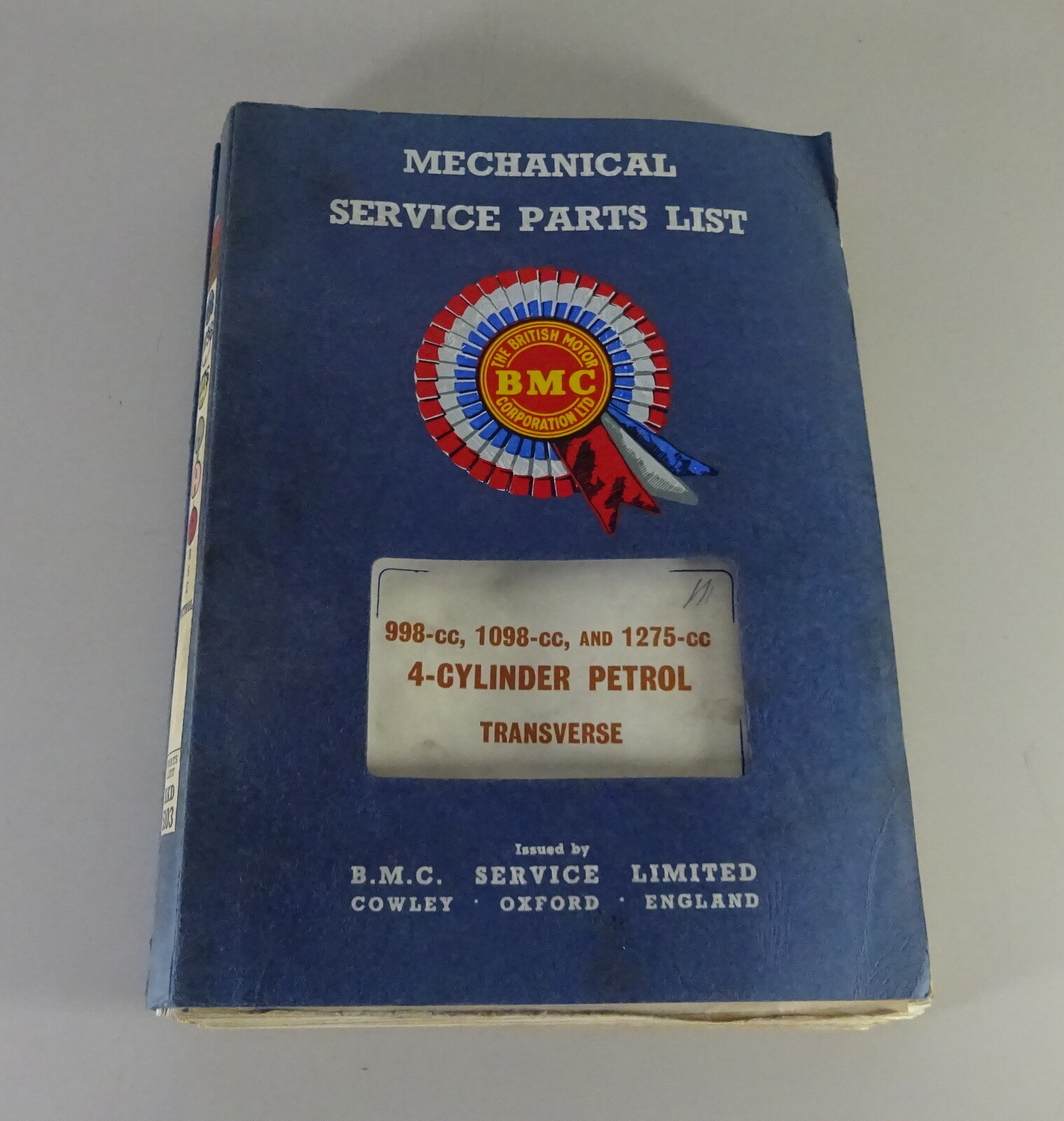Teilekatalog / Parts List BMC Austin Morris MG Motor 998 1098 1275cc ...