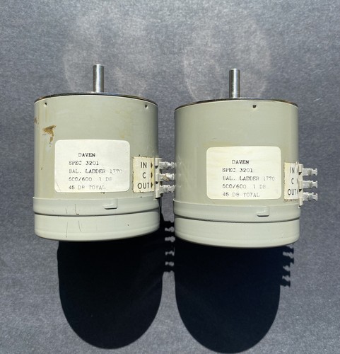 Pair Of Daven Spec. 3201 600/600 1DB 45DB Total Attenuators. NOSのeBay公認海外通販｜セカイモン