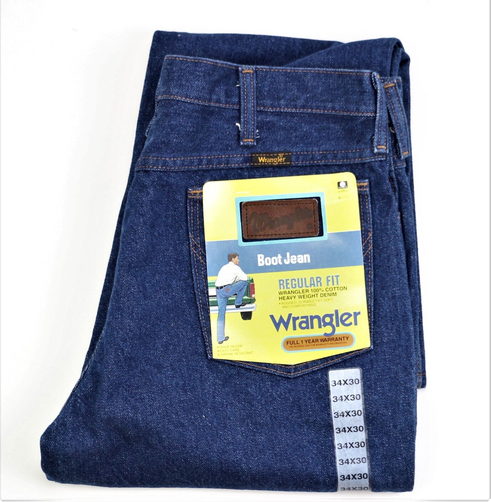 Vintage Wrangler Men's Jeans 945WHD W34 L30 Boot Jeans Made Vintage Wrangler Men's Jeans 945WHD W34 L30 Boot Jeans Made