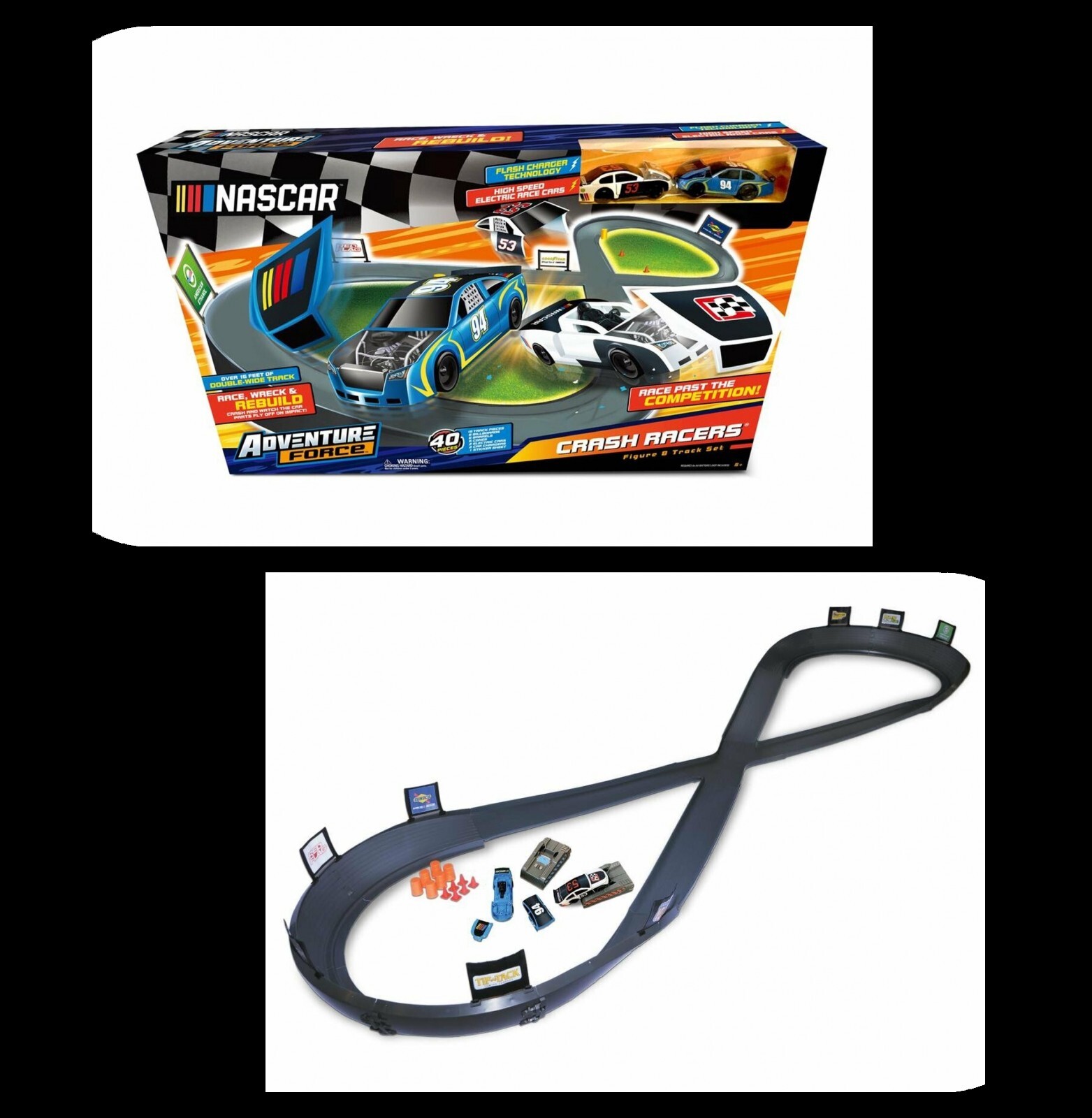 Yahoo!オークション - Adventure Force Nascar Crash Racers Figure 8 ...
