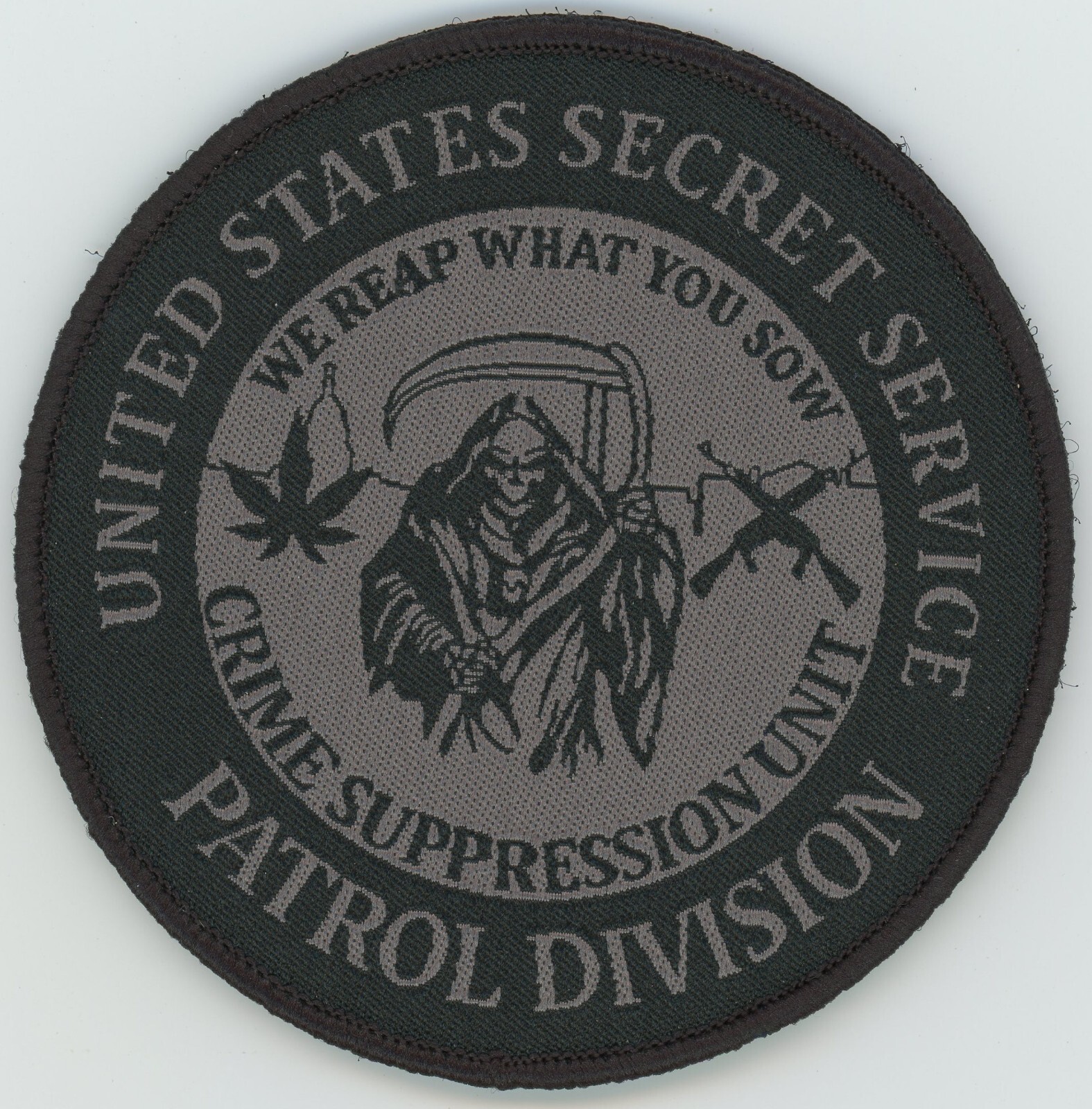 Secret Service Patrol Division Crime Suppression Unit Hook and Loop ...