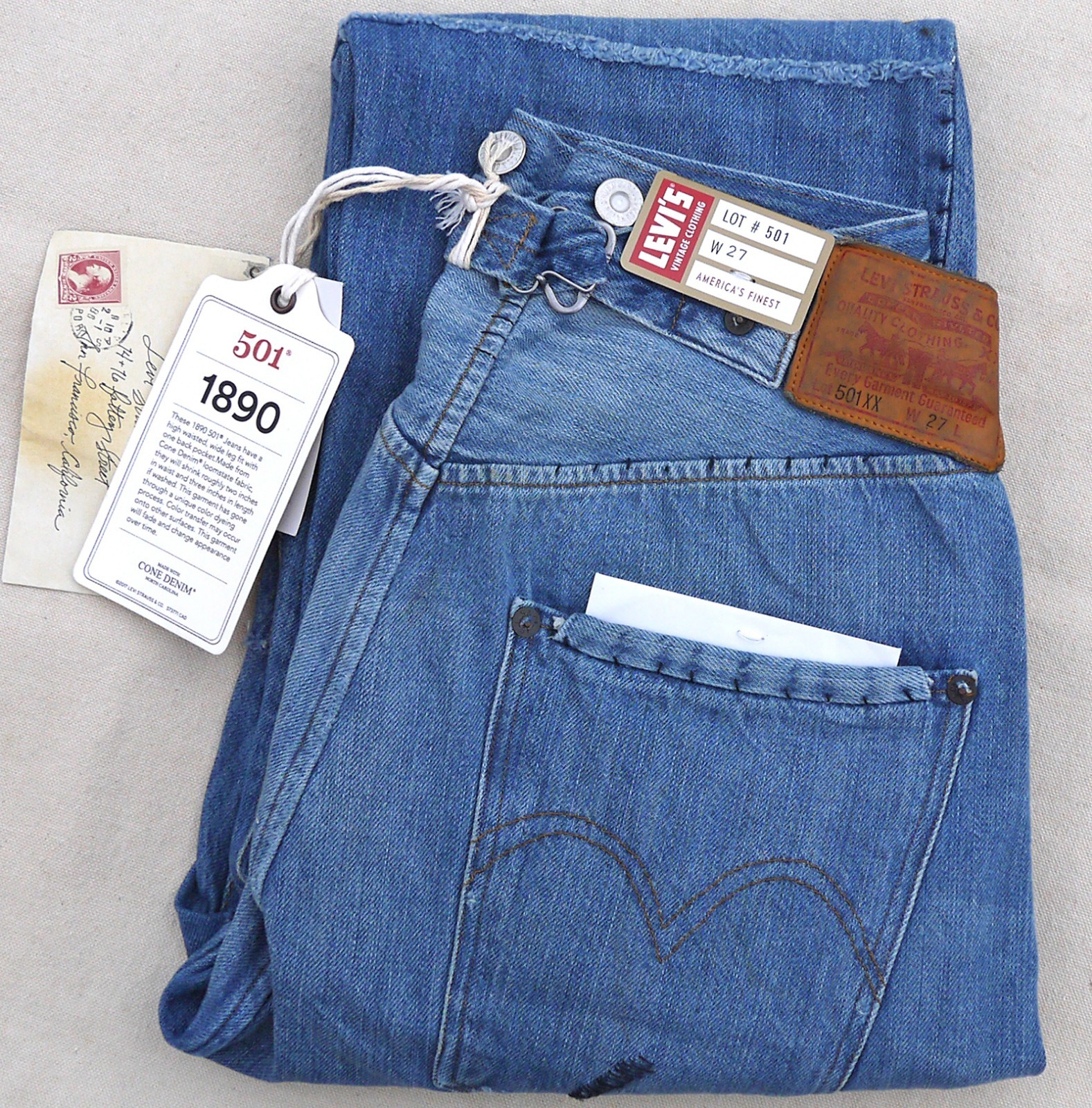 LVC LEVIS Vintage Clothing 1890 501 Bandit Selvedge Jeans LVC LEVIS Vintage Clothing 1890 501 Bandit Selvedge Jeans