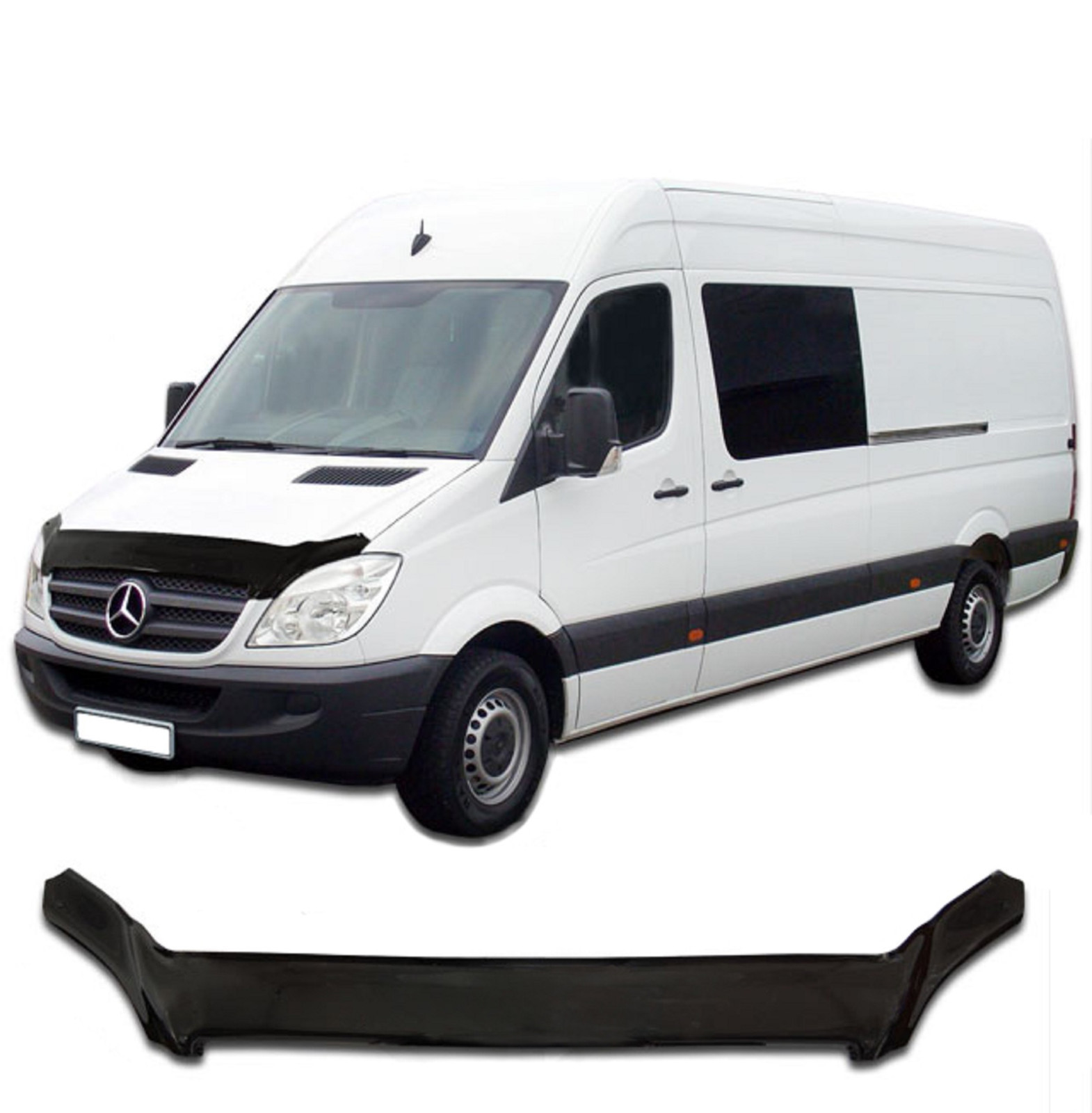 SCOUTT HOOD DEFLECTOR BONNET GUARD PROTECTOR for MERCEDES SPRINTER 2007 ...