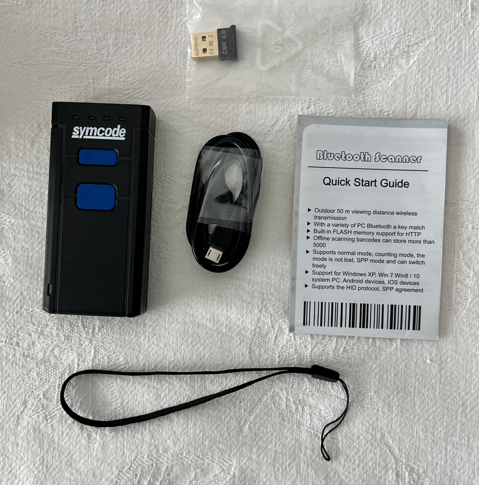 Ios Android | New Symcode Laser Bluetooth Portable Barcode Scanner