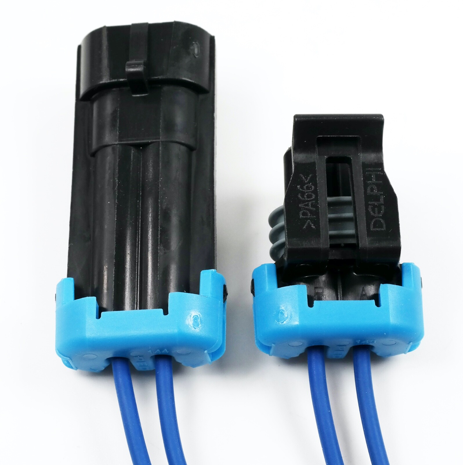 Assembled Delphi 2-Pin Metri-Pack 150Series 18GA Male & Female ...