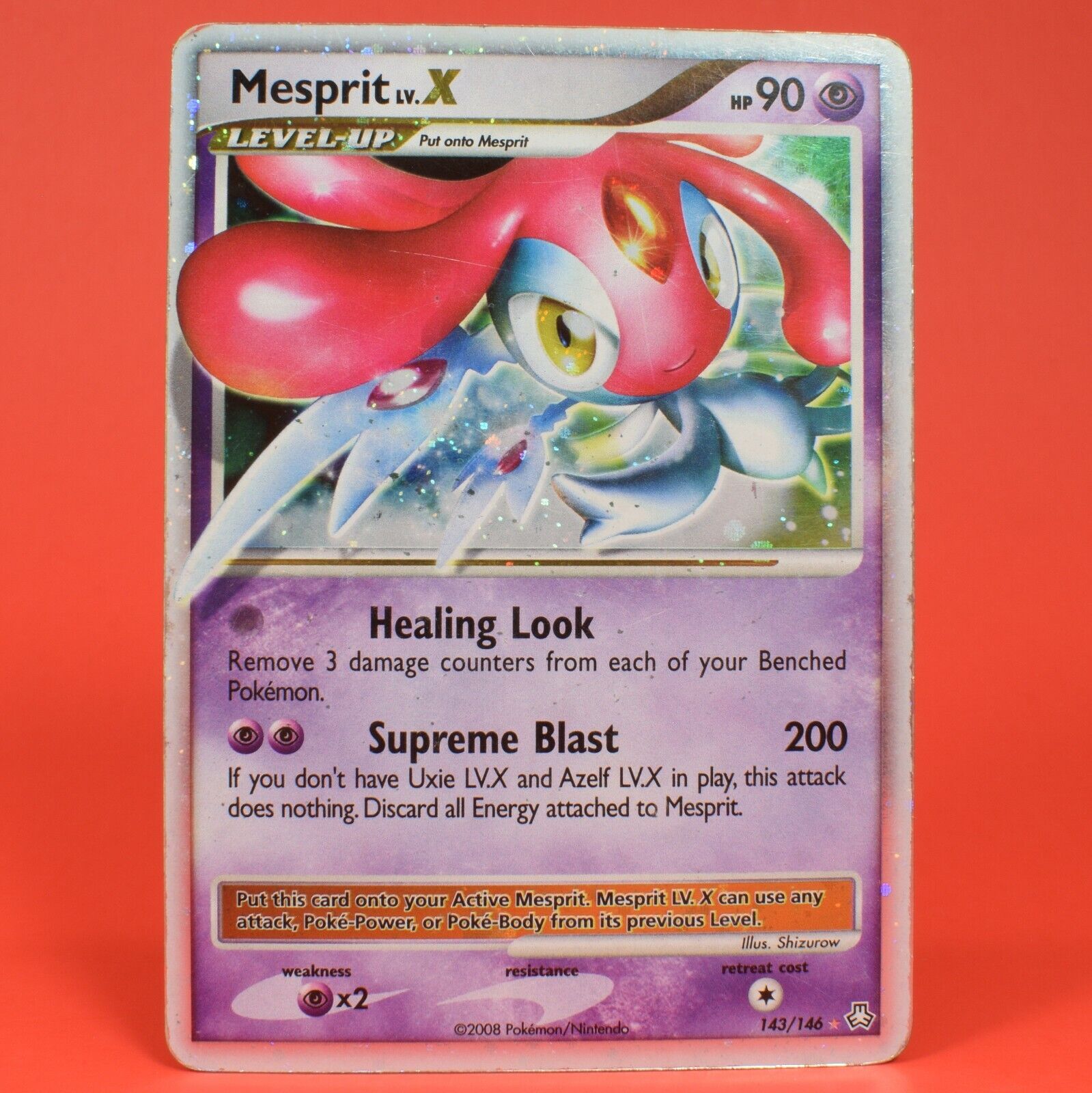 Pokemon TCG English Card Legends Awakened Mesprit Lv.X 143 Pokemon TCG English Card Legends Awakened Mesprit Lv.X 143