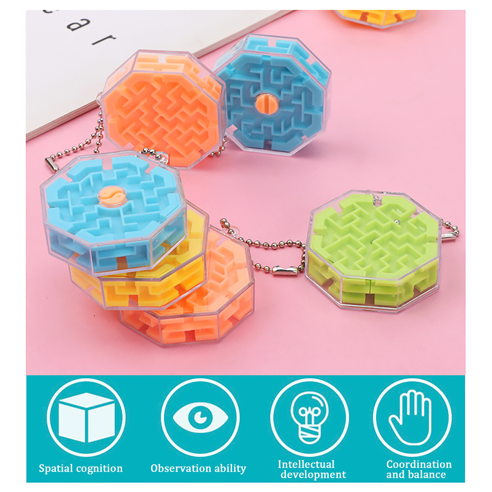 3D Memory Sequential Maze Ball Puzzle Toy Gifts For Kids Adults Hard C ...